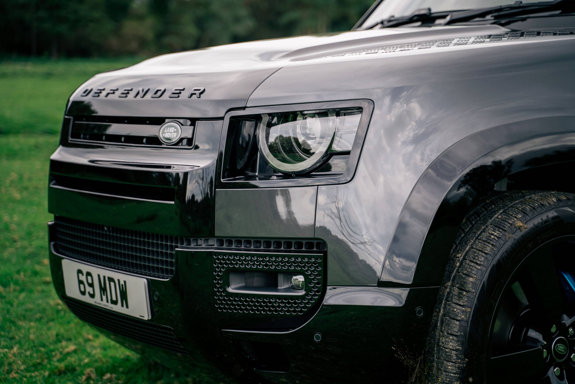 Land Rover Defender 90 V8 Auto Carpathian Grey 2021 ONLY 1,500 MILES ...